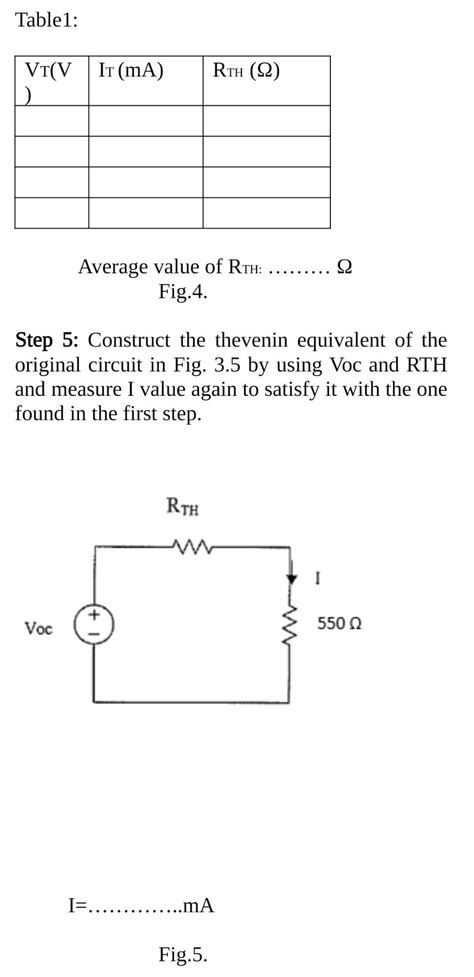 Solved Step 1 Construct The Circuit In Fig 1 And Measure