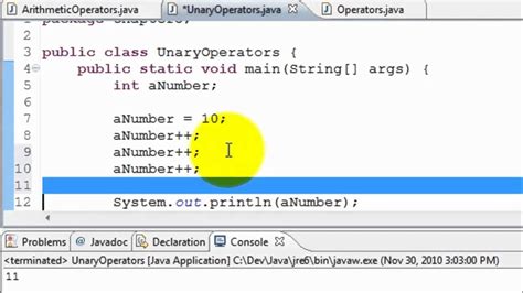 Java Tutorial 5 Unary Operators Youtube