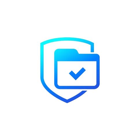 Premium Vector Secure Folder Protected Data Icon For Web