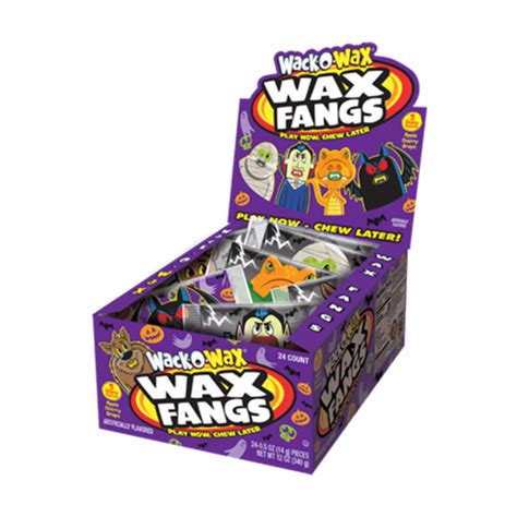 Wack O Wax Wax Fangs Assorted Halloween 24 Pacific Candy Wholesale