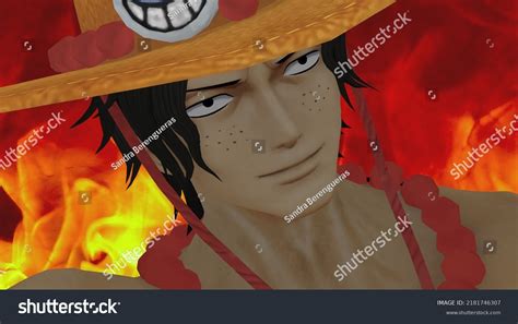 Portgas D One Piece Pc Wallpaper Stock Illustration Shutterstock