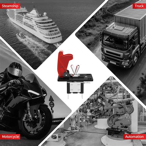 20a 12v On Off Lighted Toggle Switch With Safety Cover And Mounting Pa Daier