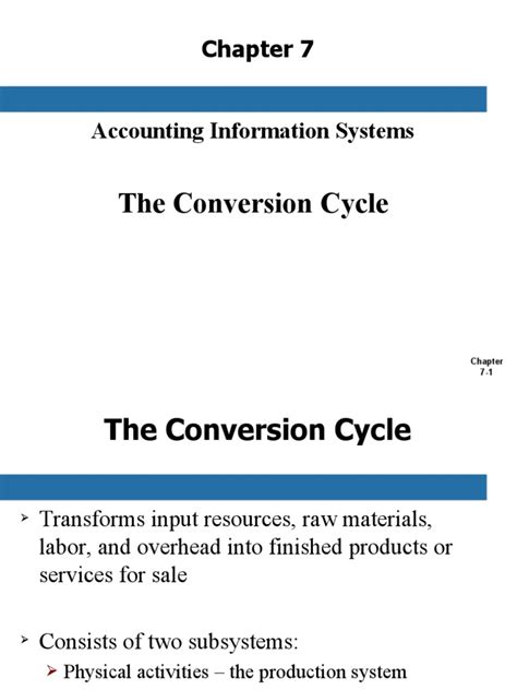 Conversion Cycle Pdf Scheduling Production Processes Inventory