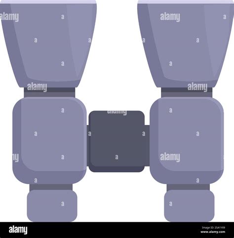Exploration Binoculars Icon Cartoon Vector Man Scientist Tool Arctic Exploration Exploration