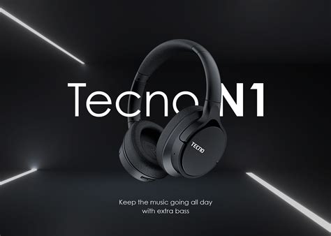 Tecno Tecno Spark 6 Air Nightingale N1 Kablosuz Wireless Extra Bass Kulaklık Siyah Bluetooth