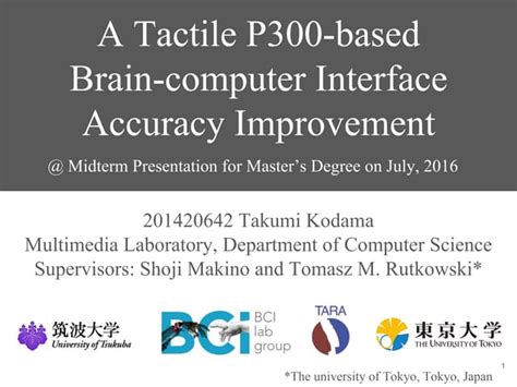 A Tactile P300 Based Brain Computer Interface Accuracy Improvement Ppt