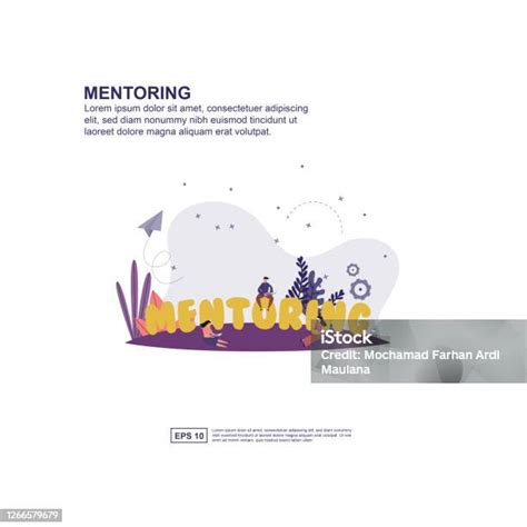 멘토링 컨셉 벡터 일러스트레이션 플랫 디자인 발표 소셜 미디어 홍보 배너 등 개념에 대한 스톡 벡터 아트 및 기타 이미지