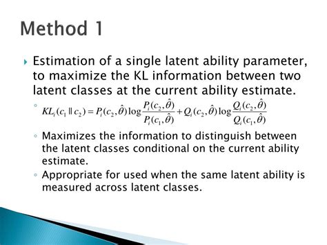 Ppt A Mixture Rasch Model Based Computerized Adaptive Test For Latent Class Identification