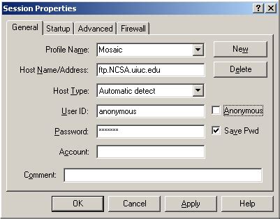 WS FTP LE Setup And Configuration
