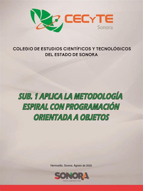 Modulo Sub1 Programacion Orientada A Objetos Pdf Objeto Informática Programación