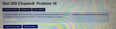 solved stat 200 chapter6 problem 10 previous problem