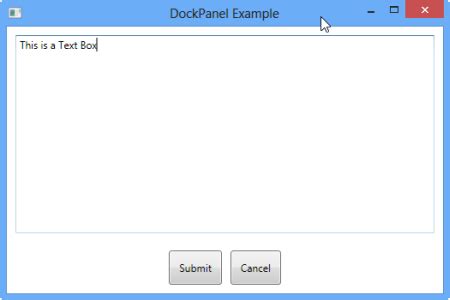 Dockpanel In Wpf It Tutorials With Example