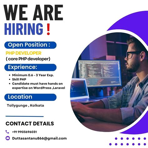 We Are Hiring Corephpdeveloper Wordpress Laravel Santanu Dutta