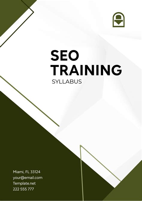 Free Seo Training Syllabus Template To Edit Online