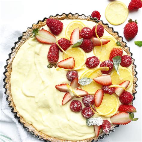 Creamy Lemon Tart With Fresh Berries More Momma