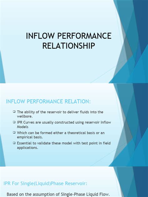 Inflow Performance Relationship Pdf Petroleum Reservoir Pressure