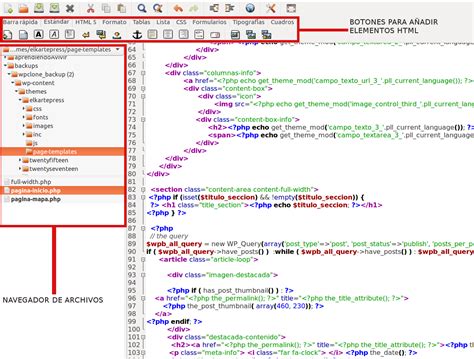 Bluefish El Editor Html En Software Libre Raúl Pérez
