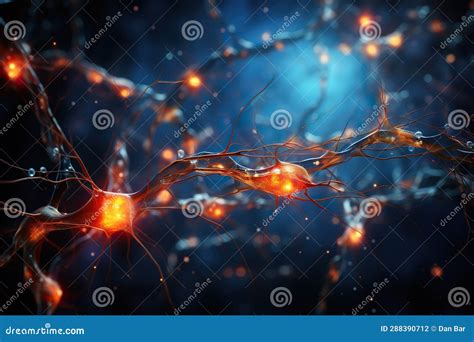 Neuronal Connections Microscopic View Generative Ai Stock Illustration Illustration Of