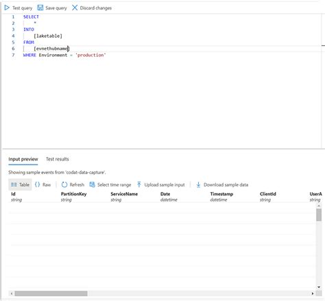 how to use azure event hub for ingesting streaming data orchestra