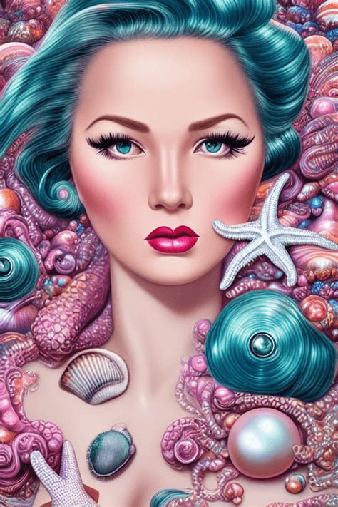 Sirena Pinup Girl · Creative Fabrica