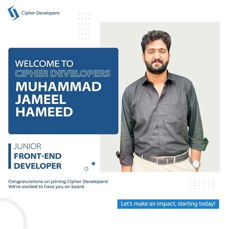 cipher developers on linkedin welcomeaboard newjoiner cipherdevelopers teamspirit