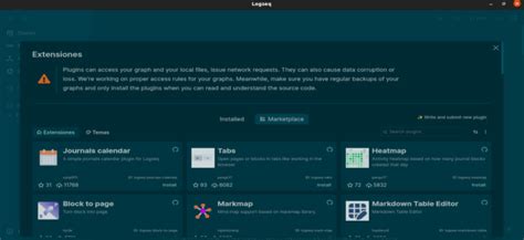Logseq una aplicación para crear notas gráficos de conocimiento y más