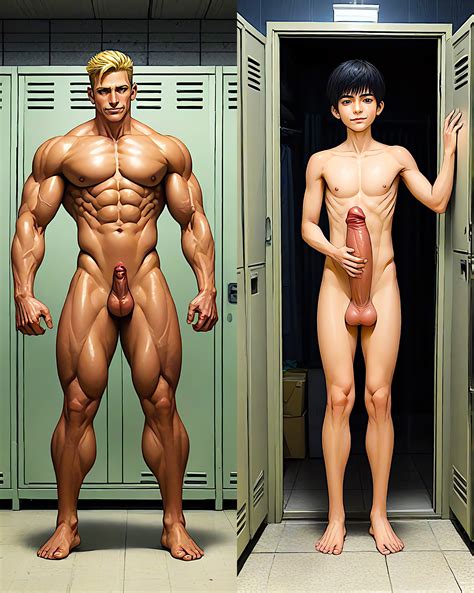 Rule 34 Ai Generated Bara Cock Comparison Comparing Comparing Penis Comparing Sizes Comparison