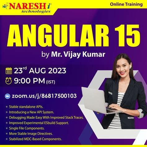 👉attend Free Online Demo On Angular 15 By Mr Vijay Kumar Techprasanna Medium