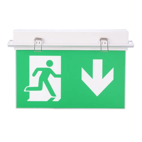 Battery Backup Fire Resistant Material LED Exit Light Emergency Exit Sign Emergency Exit Light