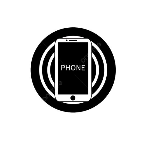 Black Vector Mobile Phone Logo Material Mobile Phone Logo Black