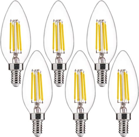 Dimmable E12 B10 Candelabra Bulbs 4w Led 40w Equivalent 5000k