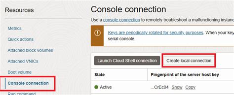 Informática Oracle Oci Console Connection