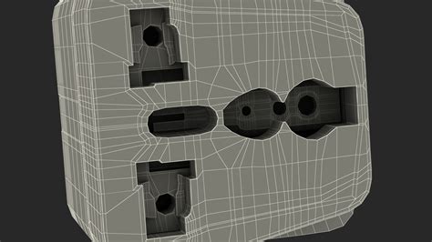 Type C Universal Plug Adapter White 3d Model 24 3ds Blend C4d Fbx Max Ma Lxo Obj Free3d