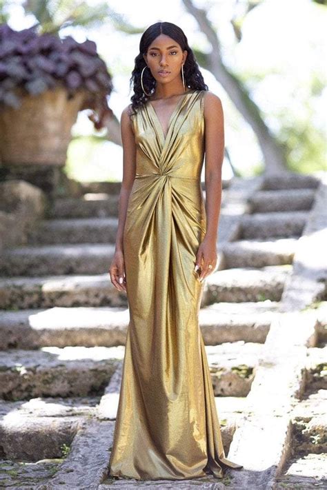 Cioccolato Goddess Gold Sexy Maxi Dress Maxi Dress Sexy Gown Spring