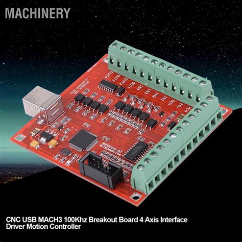 Machinery Usb Mach3 100khz Motion Controller การ์ด Breakout Board สำหรับการแกะสลัก Cnc Shopee