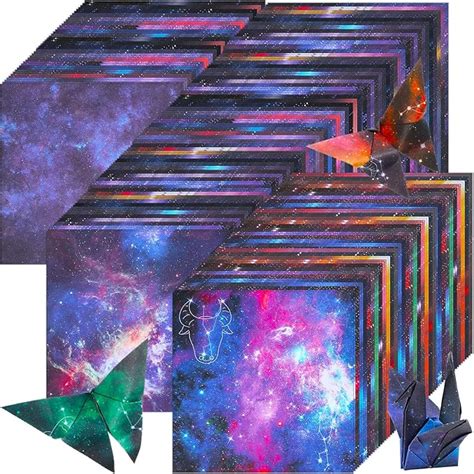 1200 Sheets Square Galaxy Origami Papers 6 X 6 Scrapbook