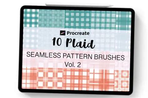 Procreate Brush Plaid Seamless Pattern Free Download