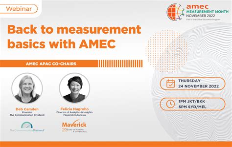 Back To Measurement Basics With Amec Amec International Association For The Measurement And