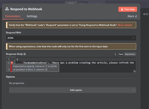 Respond To Webhook Node In Form Is Missing Questions N8n Community