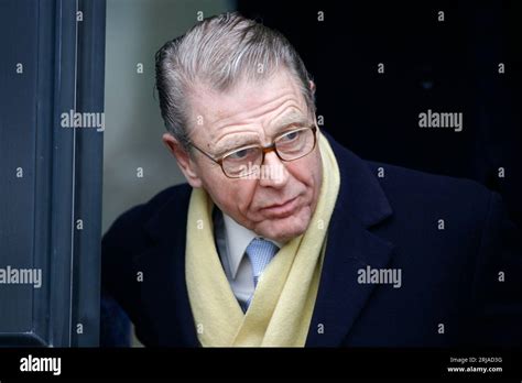 English Actor Edward Fox Attends The Wedding Of Billie Piper And Laurence Fox At The Parish