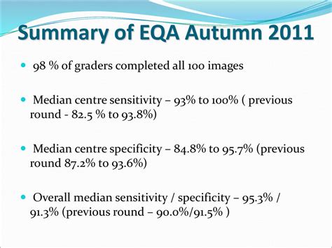 Eqa Autumn 2011 Update Dr Ken Swa National Clinical Lead Ppt Download