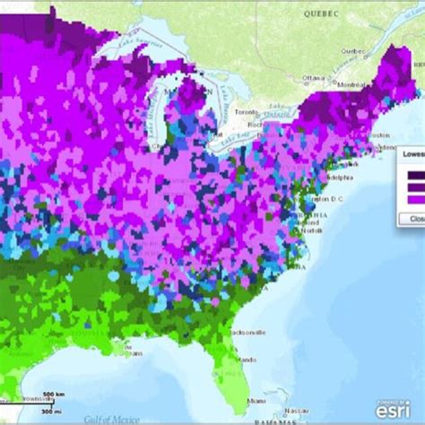 Example Of The Online Gis Interactive Tool Showing The Interpolation Of Download Scientific