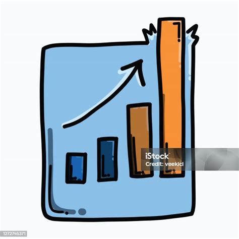 문서 화살표 그래프 최대 색상 벡터 아이콘 그리기 스케치 일러스트레이션 손 그린 선 Eps10 그리기에 대한 스톡 벡터 아트 및 기타 이미지 Istock