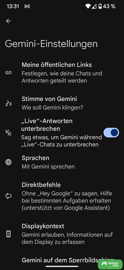 Gemini Live Jetzt Auch In Deutscher Sprache Verfügbar Android User