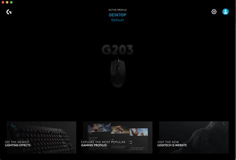 How Do You Adjust G203 DPI With G Hub Mouse Icon Is Faded Out In The Centre And Non Clickable