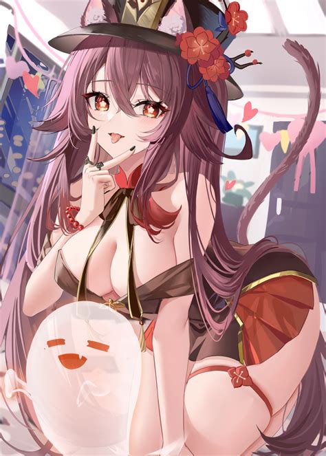 Rule 34 1girls Brown Hair Cat Ears Cat Tail Catgirl Cunnilingus Gesture Female Genshin Impact