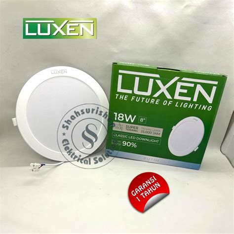 LUXEN LAMPU CLASSIC LED DOWNLIGHT PANEL WATT BULAT INBOW INCH Lazada Indonesia