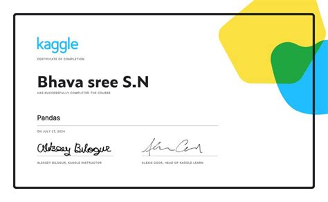 Bhava Sree Sn On Linkedin Bhava Sree Sn Completed The Pandas Course