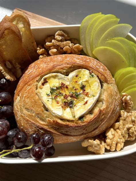 Heart Shaped Baked Brie Butterhand