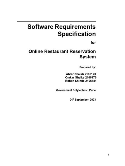 Srs Document Pdf Databases Application Software
